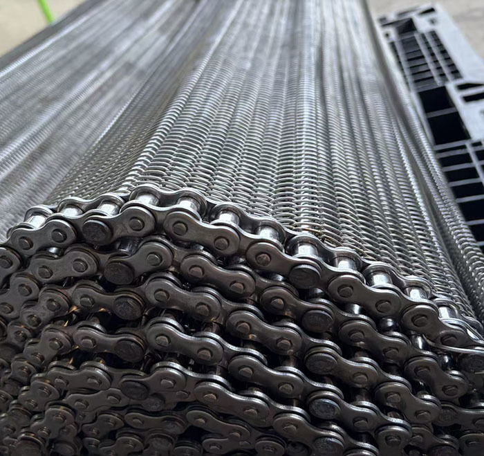 Stainless Steel Chain Mesh Belt Conveyor for the Food Industry Seed ...